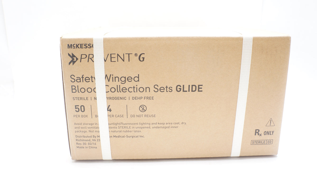 Mckesson 16-BC2334 Prevent G Safety Blood Collection 23Gx3/4x12in-Case ...