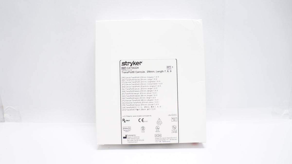 Stryker CAT00224 TransPort Cannula 8mm, Length 7, 8, 9 (x) – Imedicsales