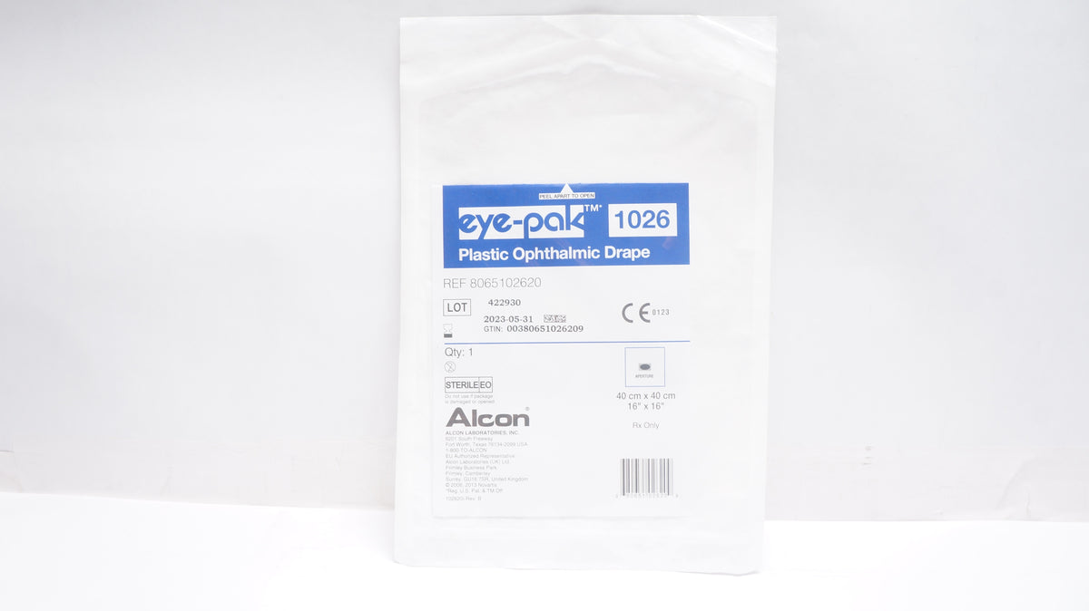Alcon 8065102620 Eye-Pak Plastic Ophthalmic Drape 1026, 16In x 16In (x ...