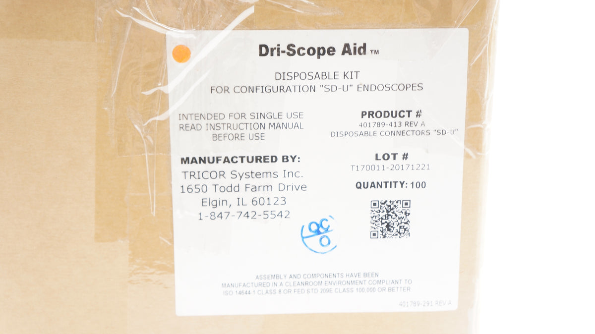 Tricor 401789-413 Dri-Scope Aid Disposable Connectors SD-U - Box of 10 ...