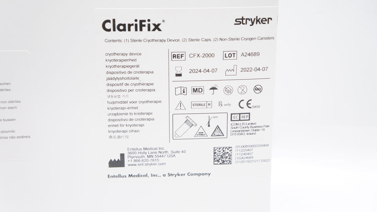 Stryker CFX-2000 ClariFix Cryotherapy Device (x) – Imedicsales