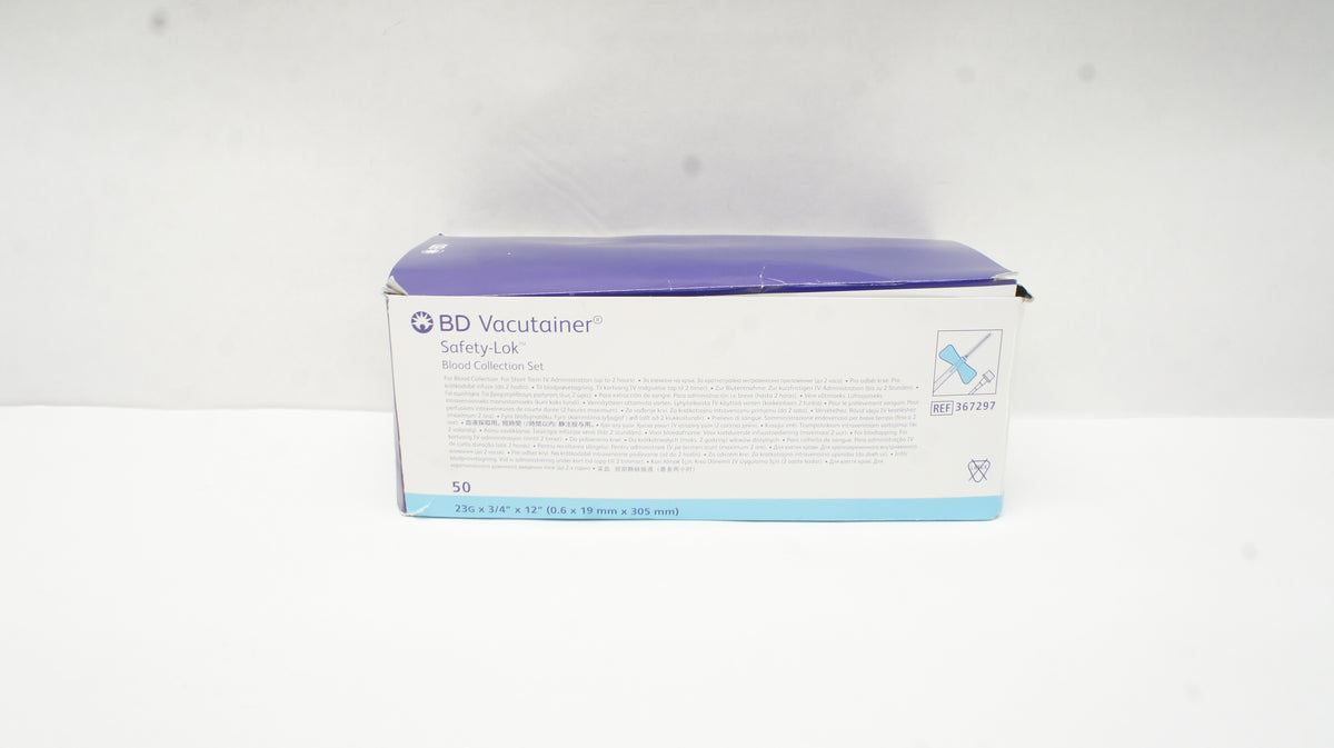 BD 367297 Vacutainer Blood Collection Set 23G x 3/4inch x 12inch - Box ...