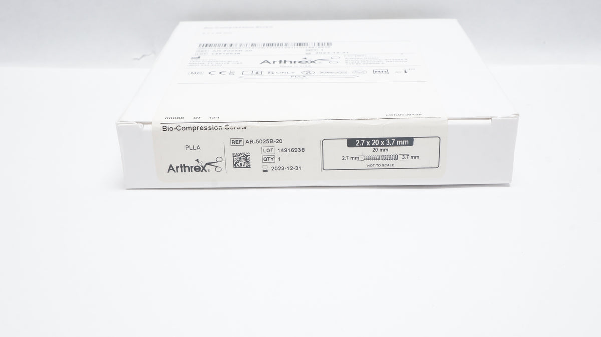 Arthrex AR-5025B-20 Bio-Compression Screw 2.7 x 20mm (x) – Imedicsales