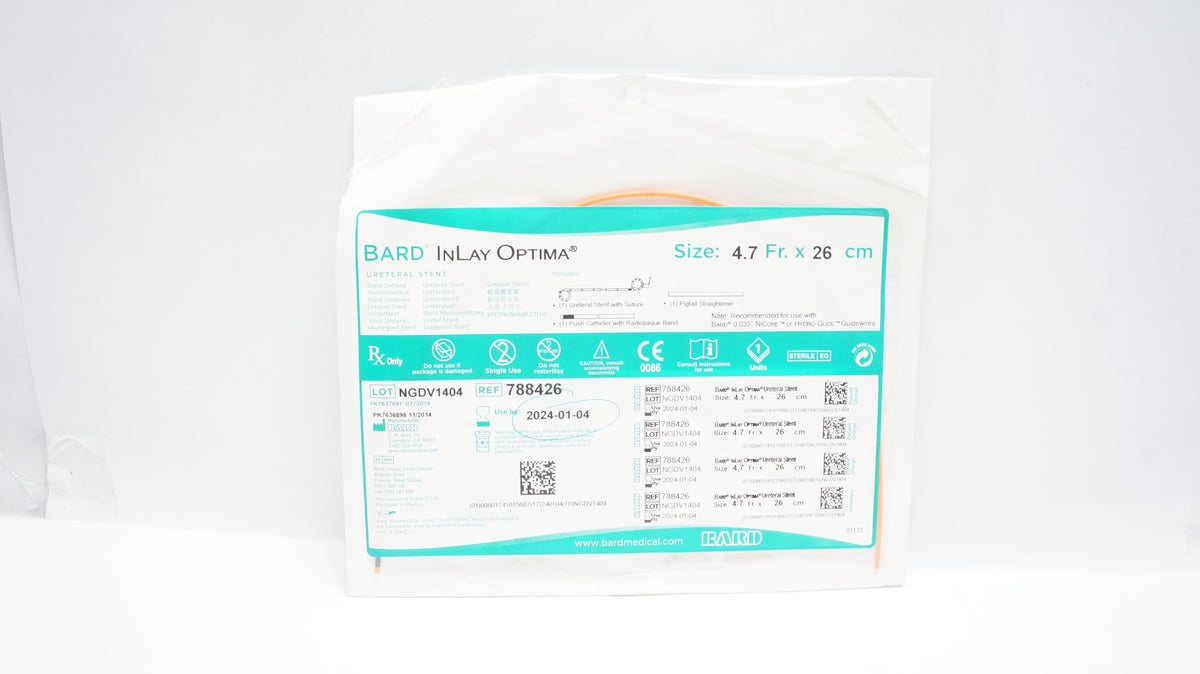 Bard 788426 InLay Optima Ureteral Stent 4.7Fr. x 26cm (x) – Imedicsales