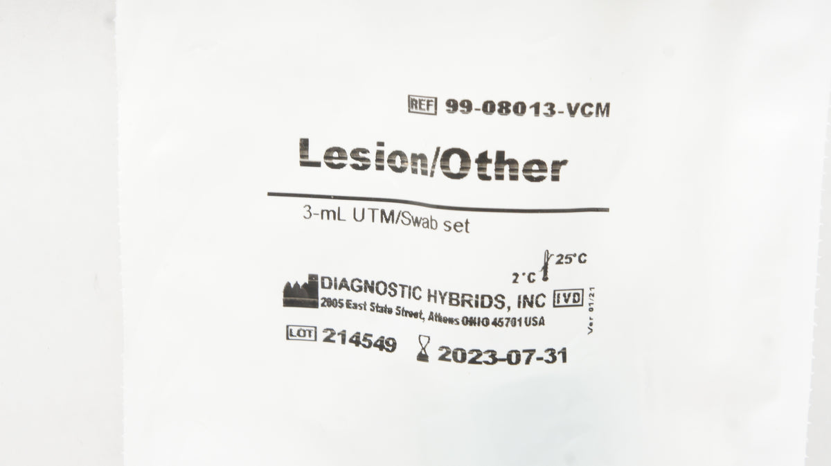 Diagnostic Hybrids 99-08013-VCM Lesion/Other 3-mL VCM/Swab Set (x ...