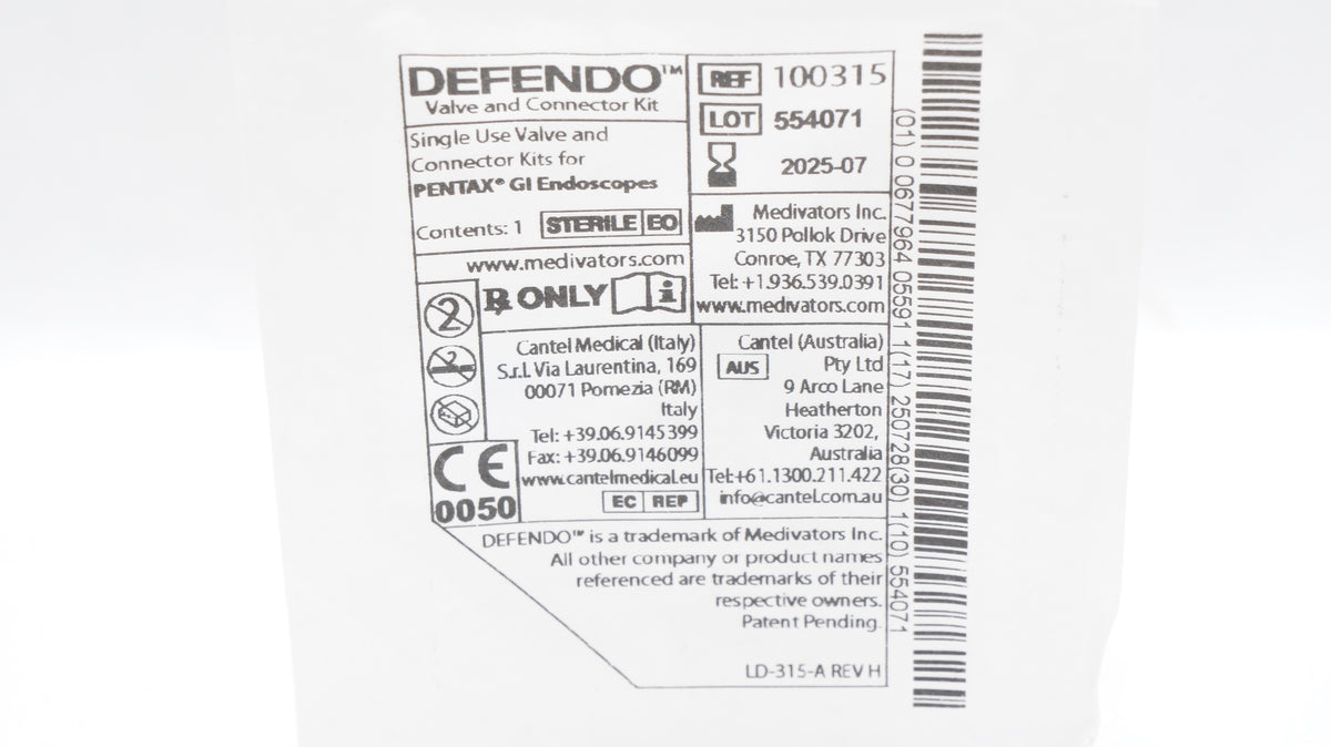 Medivators 100315 Defendo Valve & Connector Kit – Imedicsales
