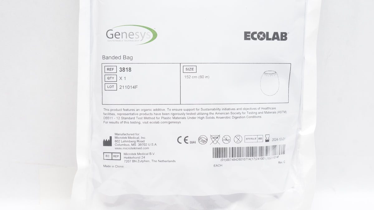 Microtek 3818 Genesys Ecolab Banded Bag 60inch (x) – Imedicsales