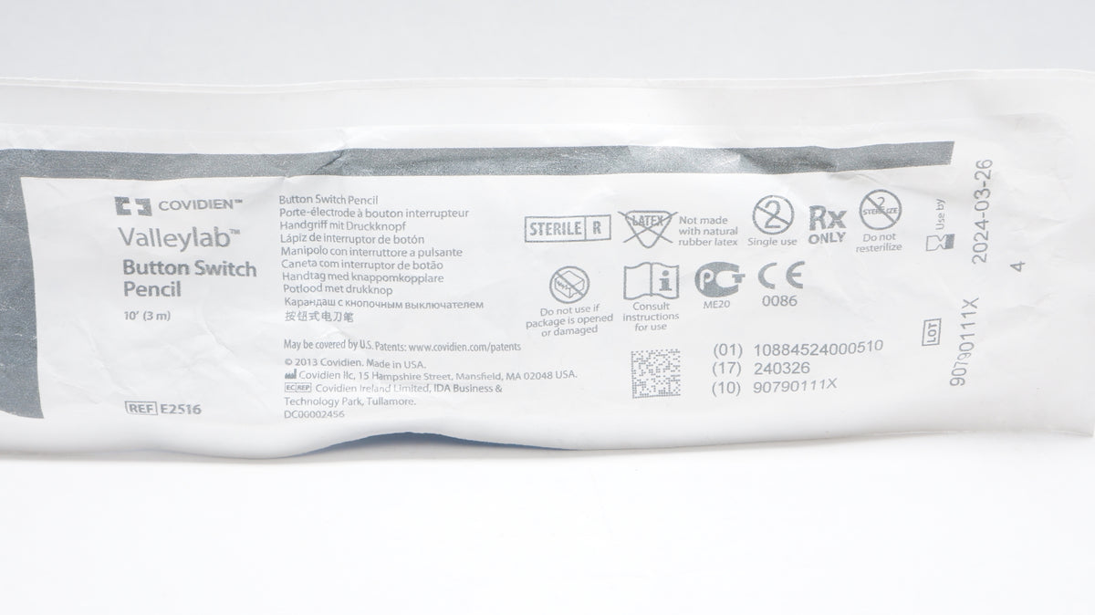Covidien E2516 Valleylab Button Switch Pencil 10F (x) – Imedicsales