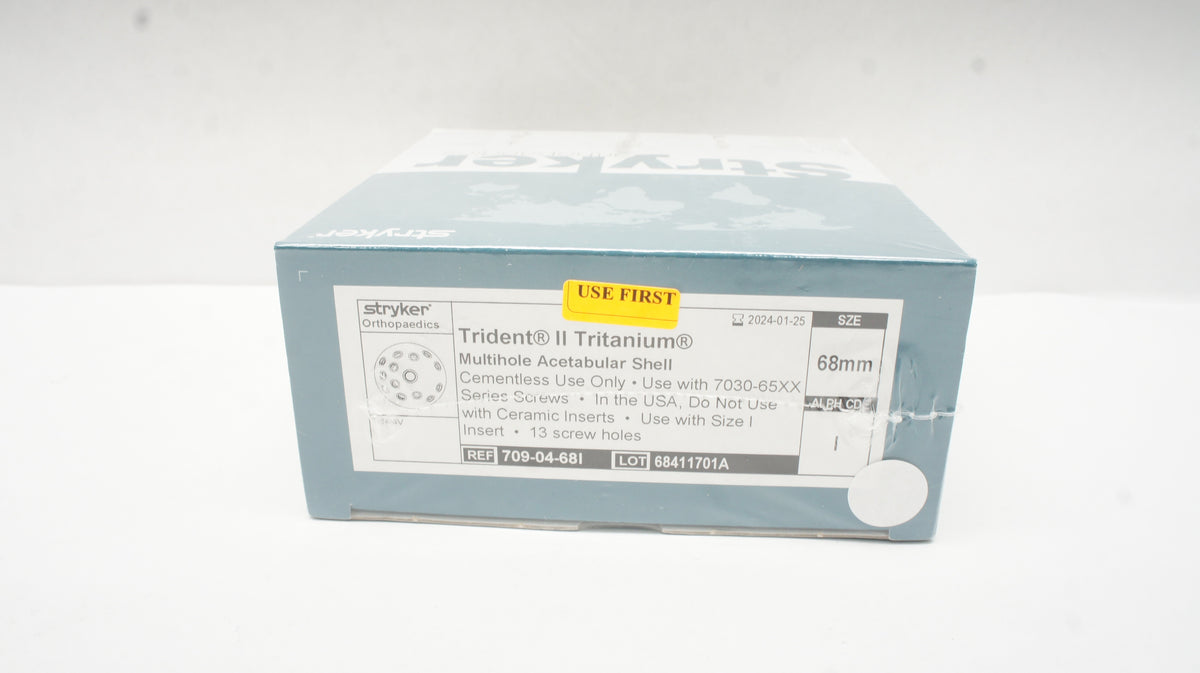 Stryker 709-04-68I trident II Titanium Multihole Acetabular Shell 68mm ...