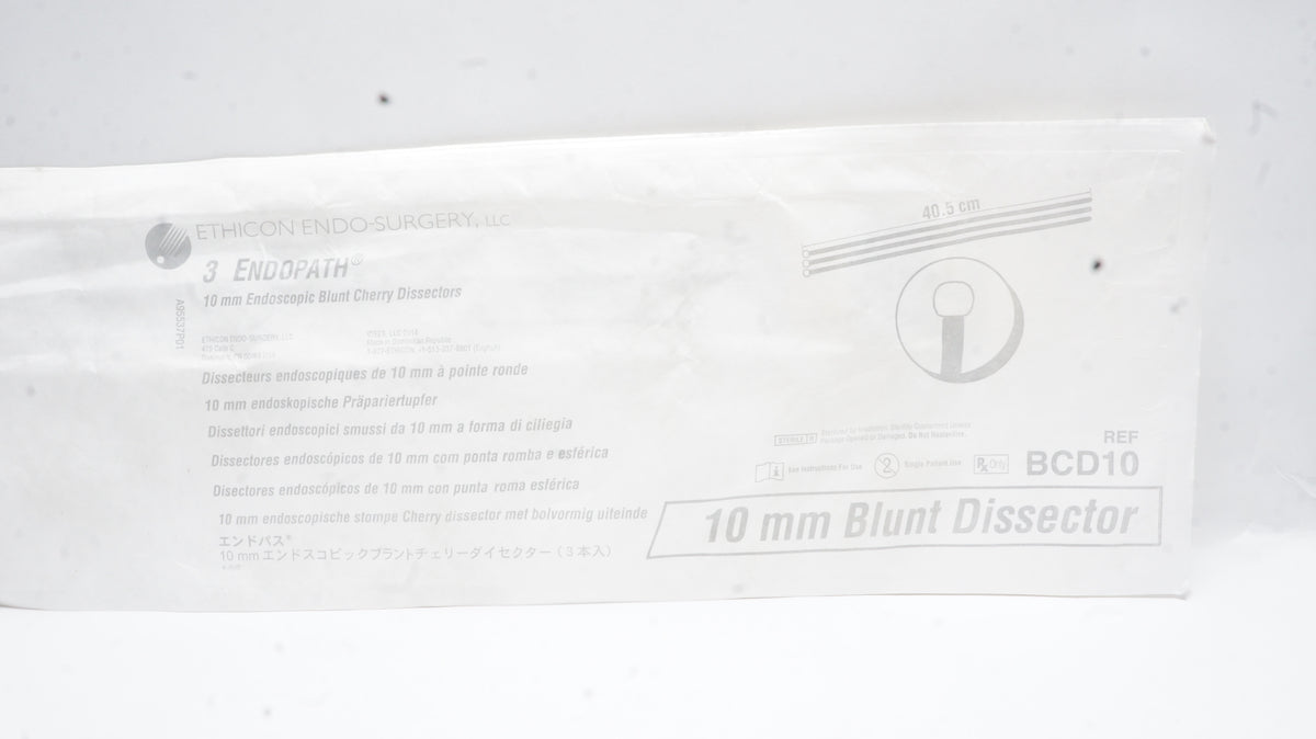 Ethicon BCD10 3 Endopath Endoscopic Blunt Cherry Dissector 10mm x 40.5 ...