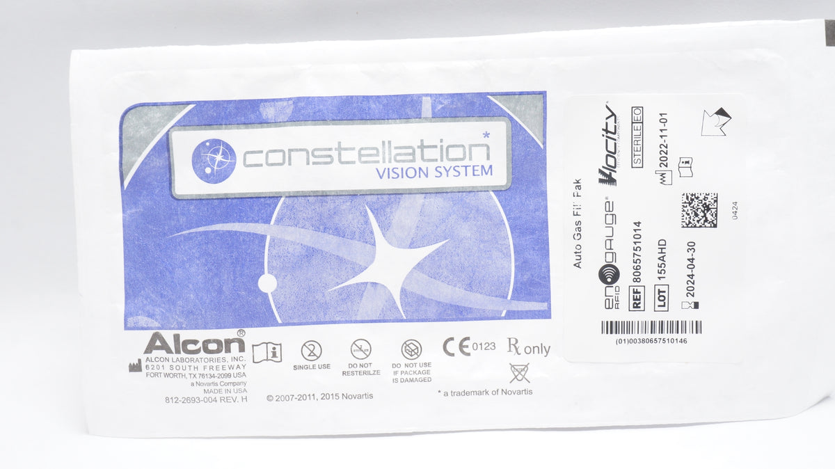 Alcon 8065751014 Constellation Vision System Auto Gas Fill Pak (x ...