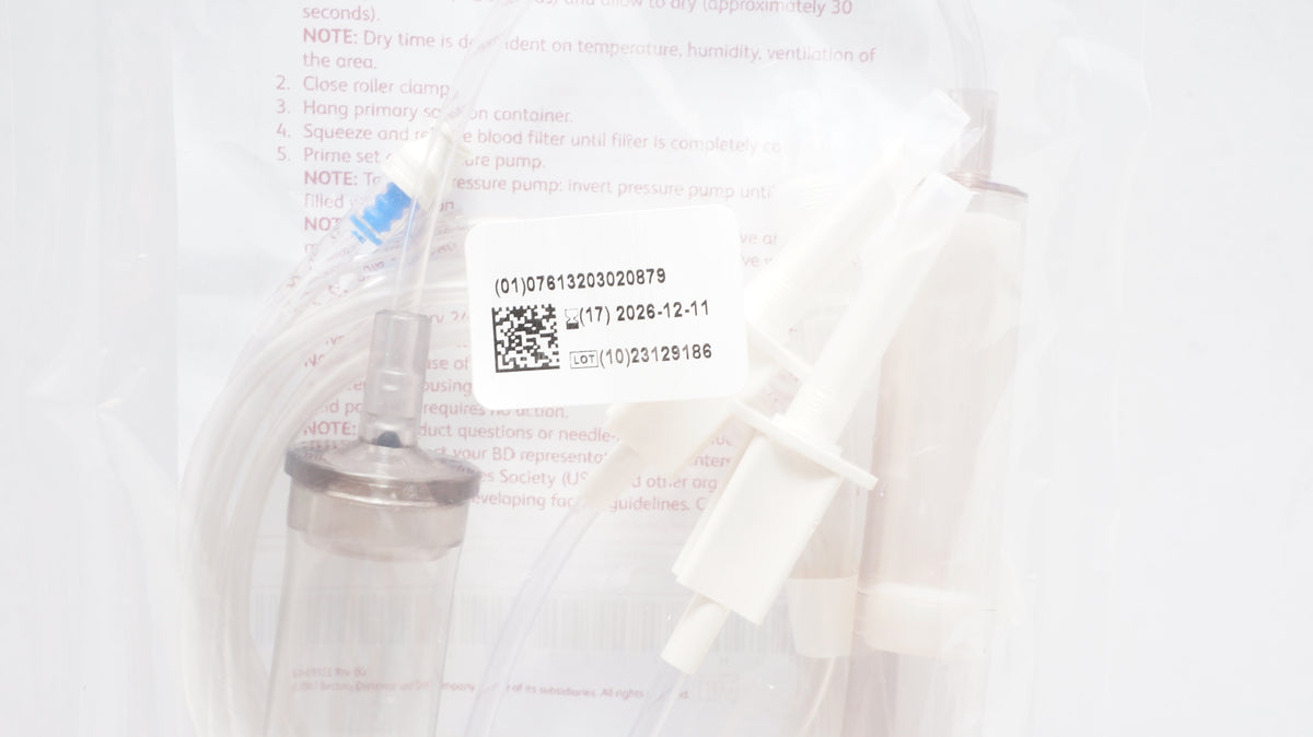 BD 10010903 SmartSite Gravity Blood Set w/Pressure Pump 67ml x 104inch ...