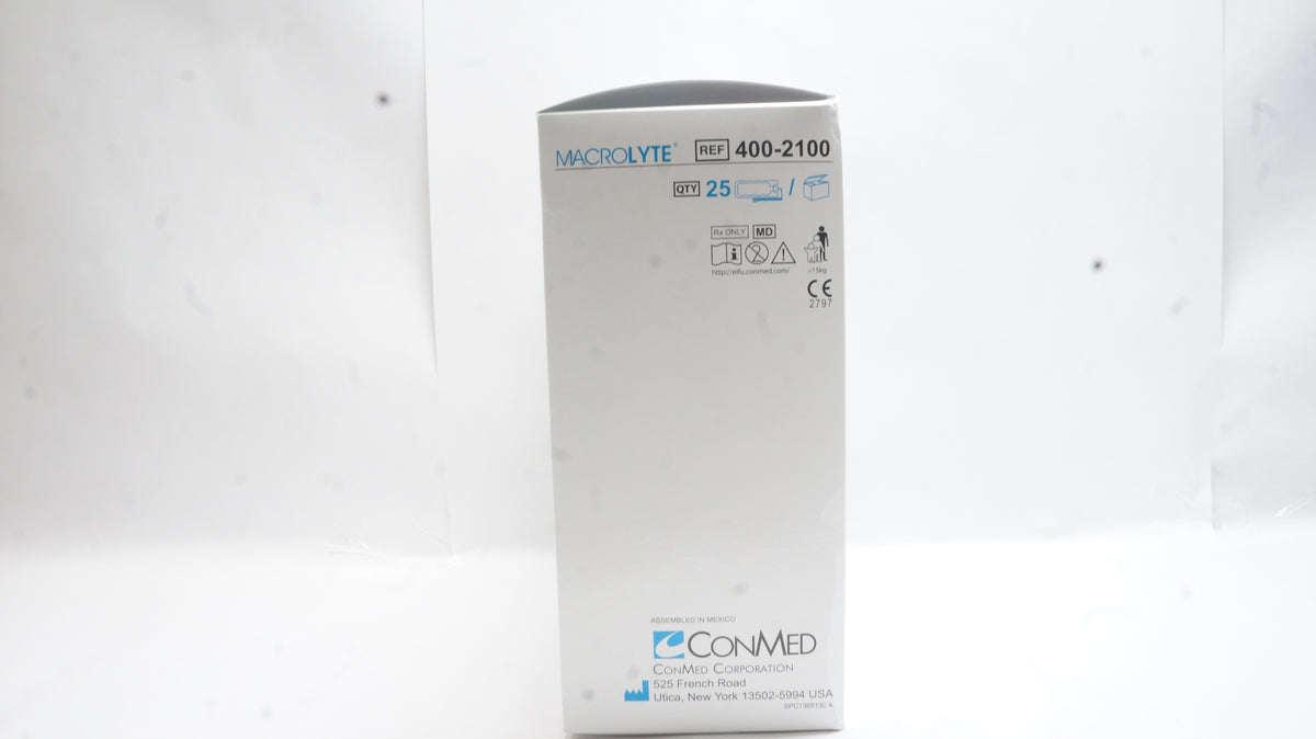 ConMed 400-2100 MacroLyte Dispersive Electrode >15kg - Box of 25 ...