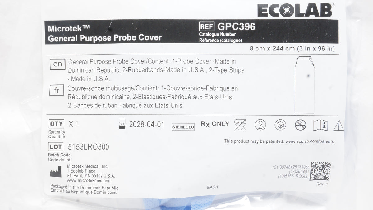Microtek GPC396 General Purpose Probe Cover 3inch x 96inch – Imedicsales