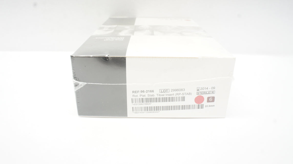 DePuy 96-2166 Rotating Platform Stabilized Tibial Insert 6 x 22.5mm (x ...