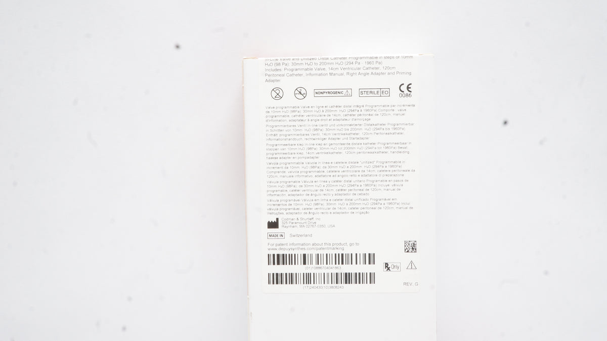 Codman 82-3844 Hakim Programmable Valve (x) – Imedicsales