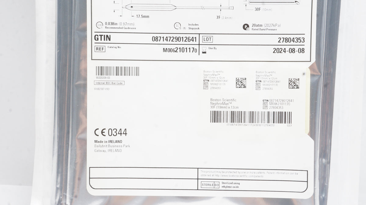 Boston Scientific M0062101170 NephroMax Nephrostomy Balloon Cath. 30F ...