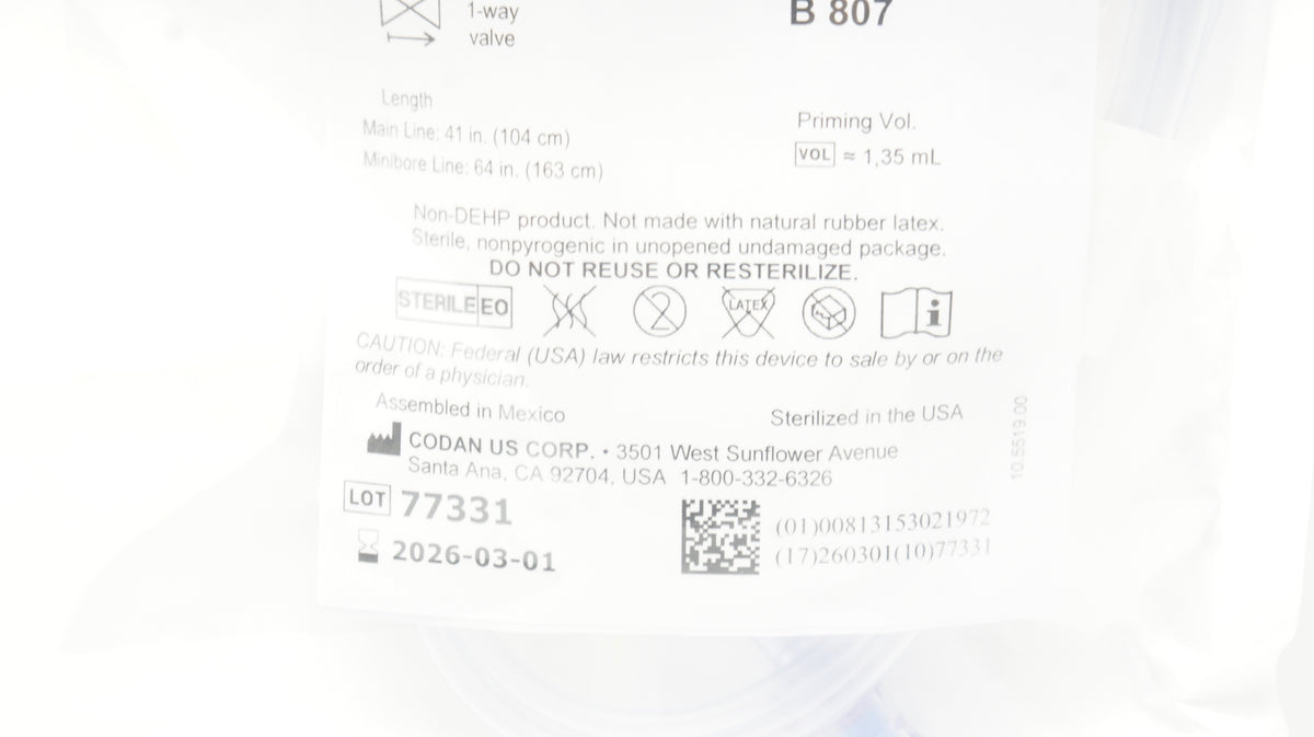 Codan B 807 Medication Administration Set – Imedicsales