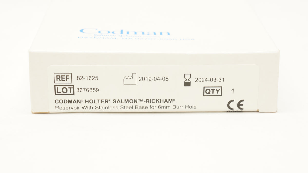 Codman 82-1625 Holter Salmon-Rickham Reservoir w/Base for 6mm Burr Hol ...