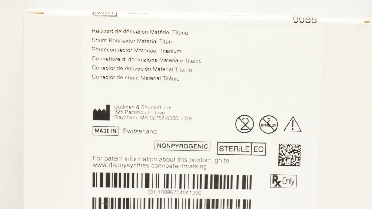 Codman 82-3053 Titanium Shunt Connector (x) – Imedicsales