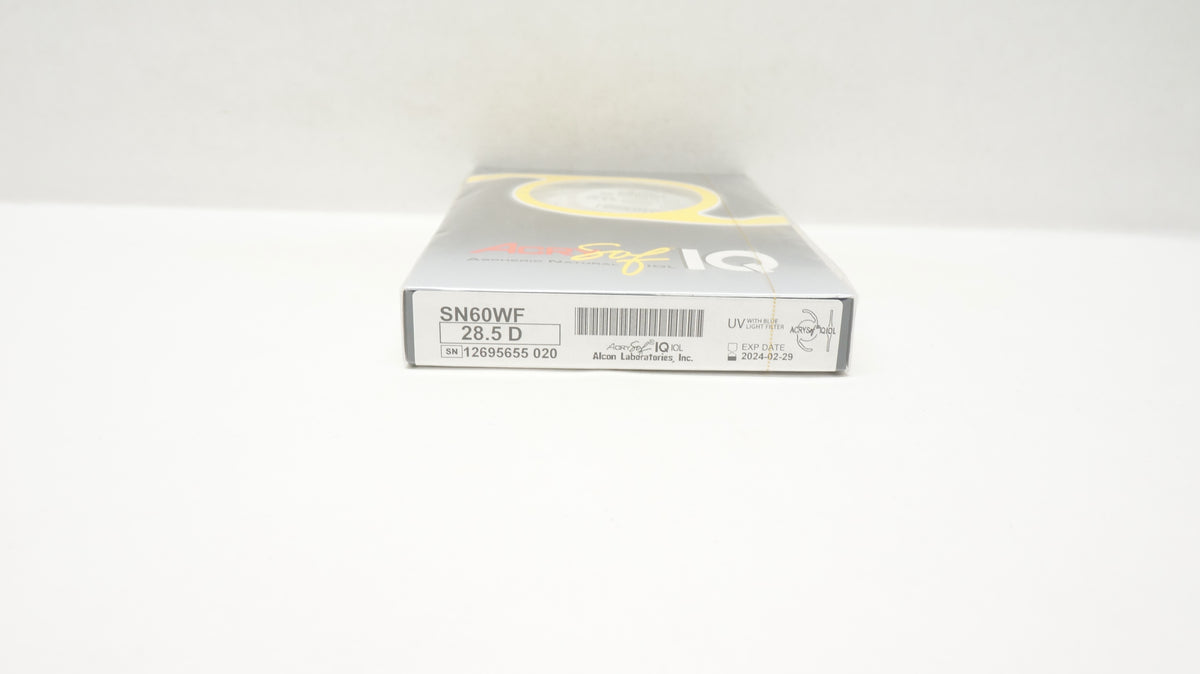 Alcon SN60WF AcrySof IQ Aspheric Natural Intraocular Lens 28.5D 13.0 x ...