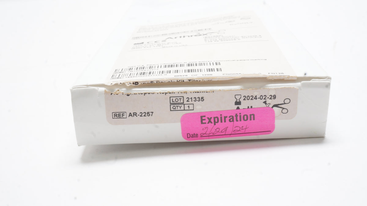 Arthrex AR-2257 Ac TightRope Repair Kit, Titanium (x) – Imedicsales