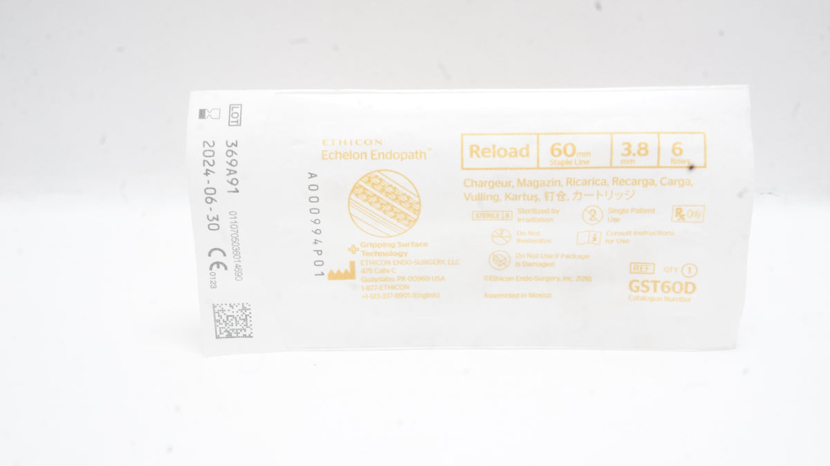 Ethicon GST60D Echelon Endopath Reload 60mm x 3.8mm 6 Rows (x ...