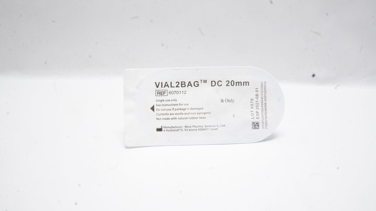 West Pharma 6070112 VIAL2BAG DC 20mm (x) – Imedicsales