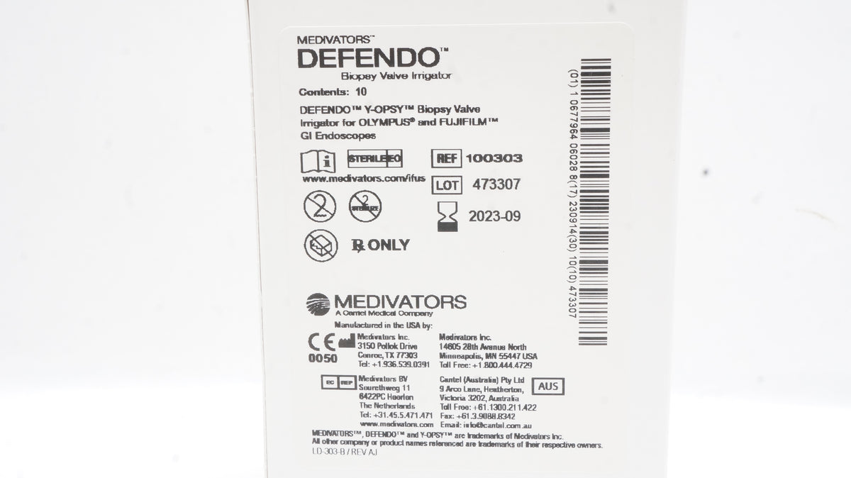 Medivators 100303 Defendo Y-OPSY Biopsy Valve Irrigator (x) - Box of 1 ...