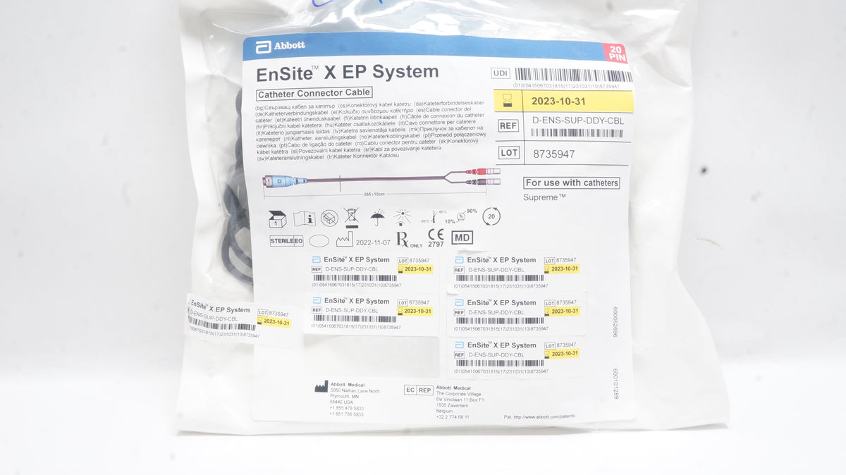 Abbott D-ENS-SUP-DDY-CBL EnSite X EP System Cath. Connector Cable (x ...