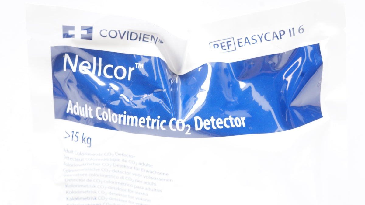Covidien EASYCAPII6 Nellcor Adult Colorimetric CO2 Detector >15 kg (x ...