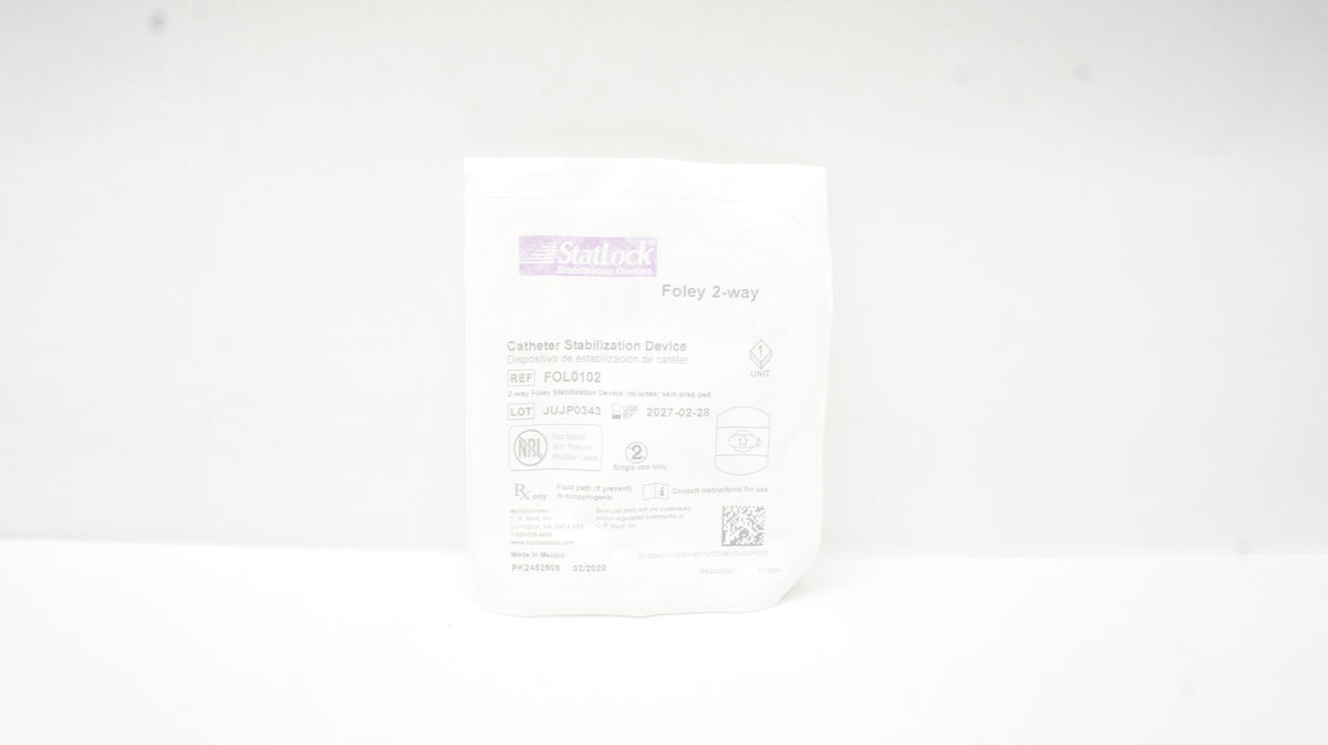 Bard FOL0102 StatLock Cath. Stabilization Device Foley 2-way – Imedicsales