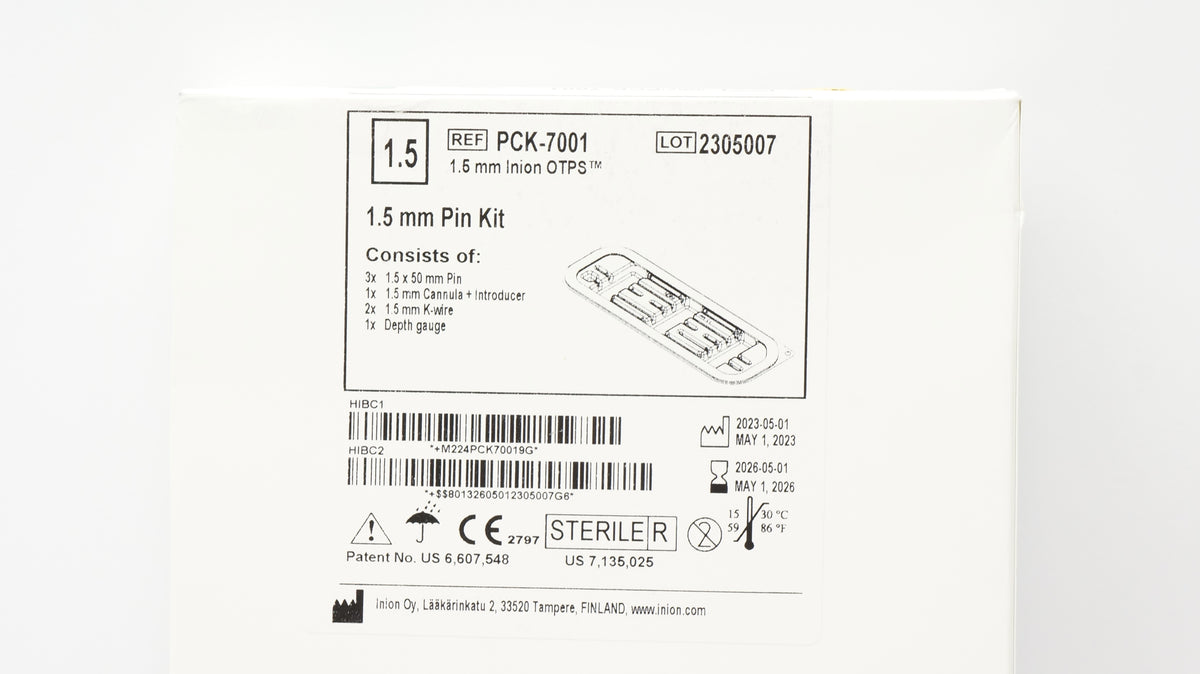 Inion PCK-7001 Osteomed 1.5mm OTPS Pin Kit – Imedicsales