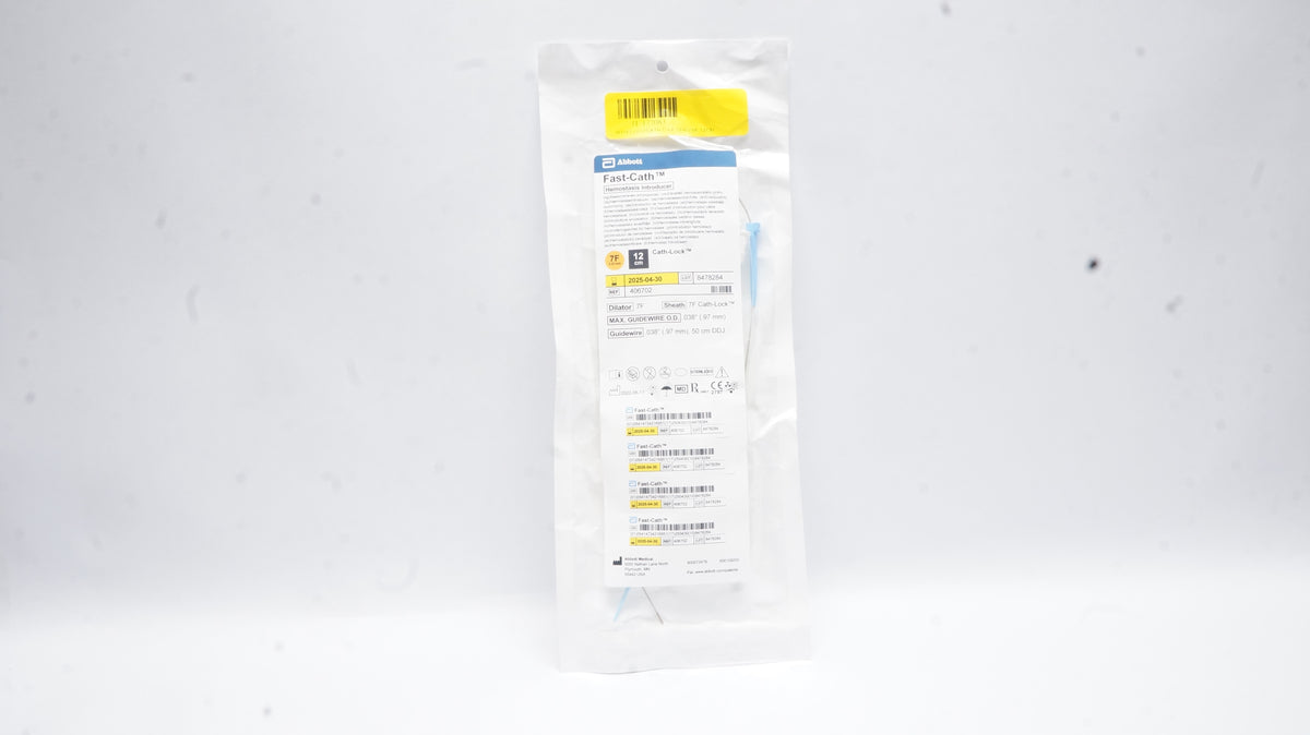 Abbott 406702 Fast-Cath Hemostasis Introducer 7F x 12cm – Imedicsales