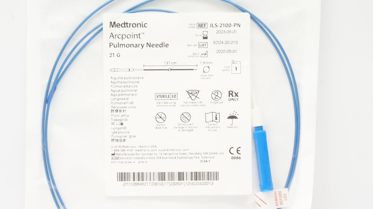 Medtronic ILS-2100-PN Arcpoint Pulmonary Ndle 21G, 1.9mm x 137cm (x ...