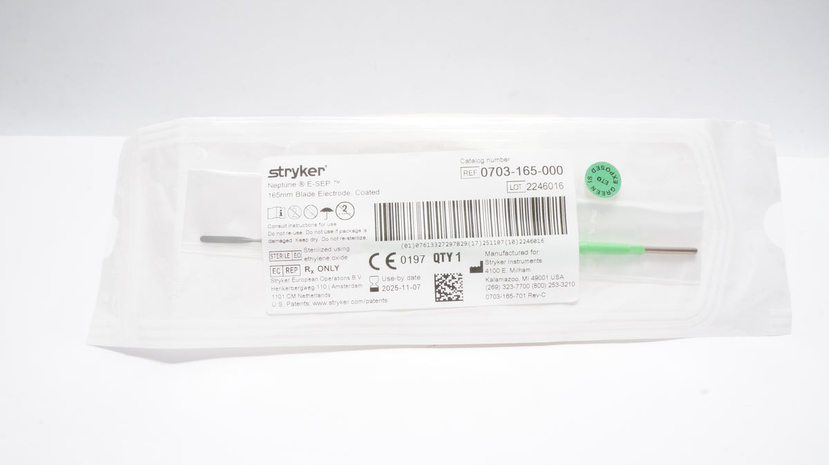 Stryker 0703-165-000 Neptune E-SEP 165mm Blade Electrode Coated ...