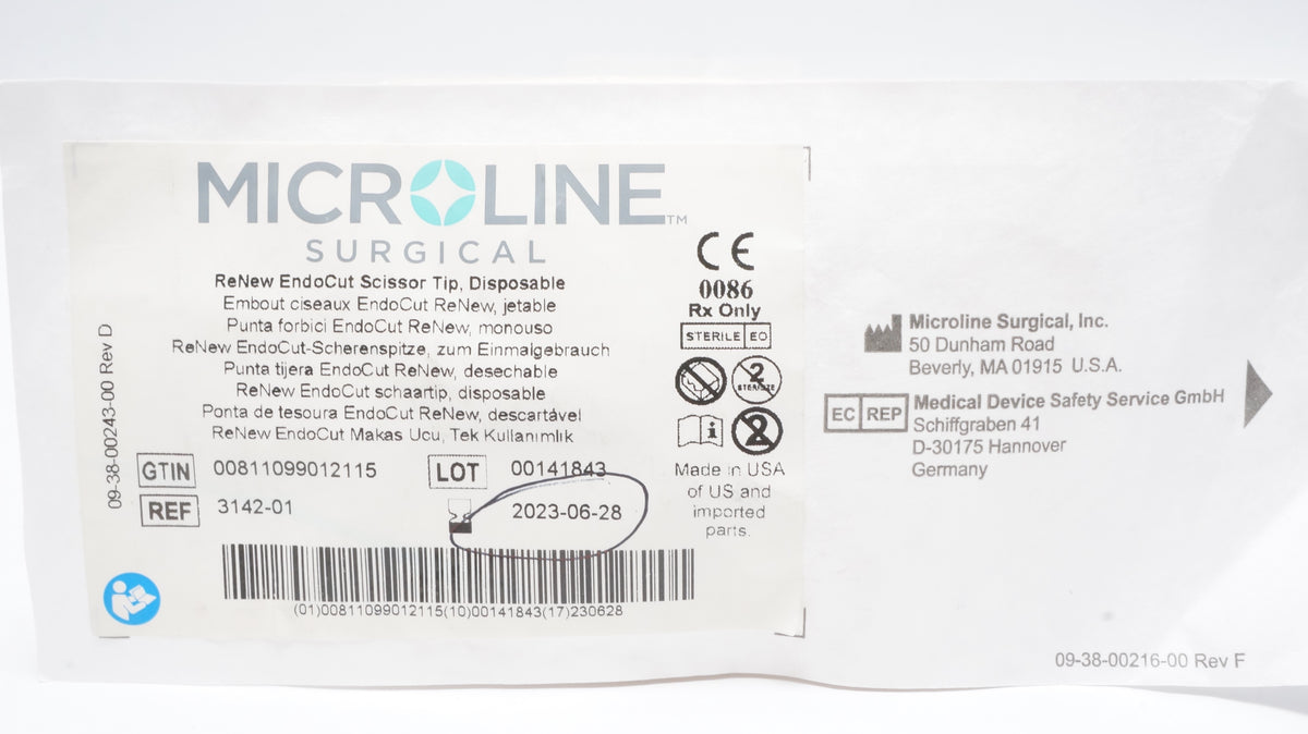 Microline Surgical 3142-01 ReNew EndoCut Scissor Tip, Disposable (x ...