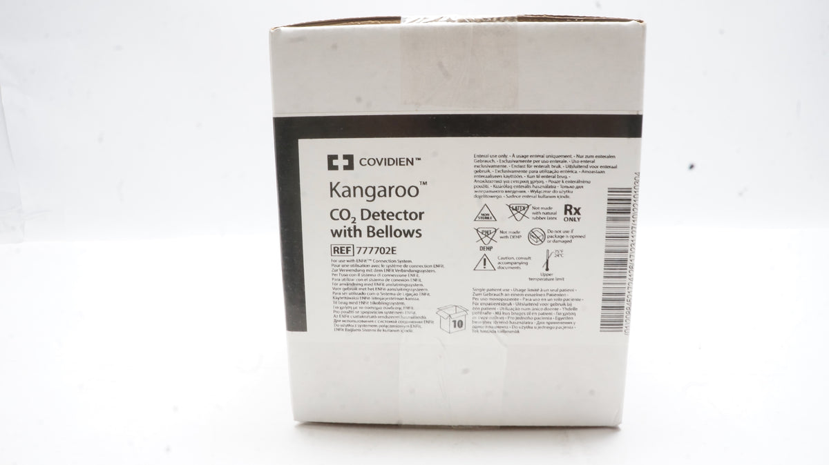 Covidien 777702E Kangaroo CO2 Detector with Bellows (x) - Case of 10 ...