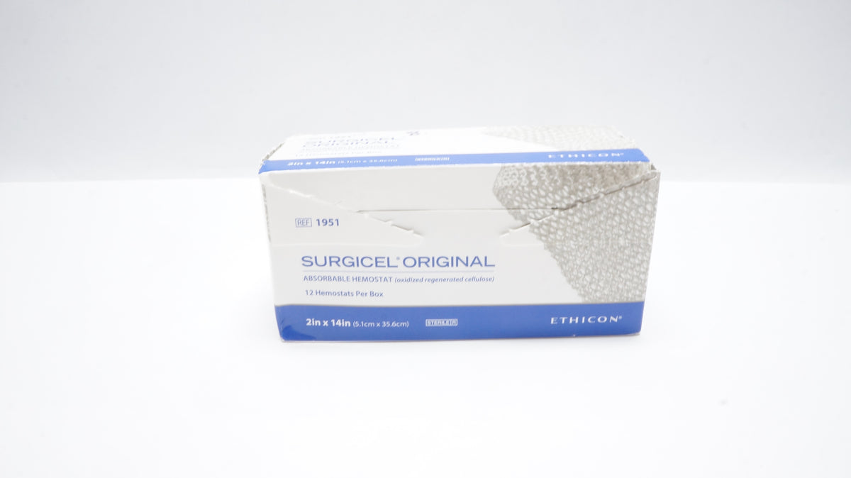 Ethicon 1951 Surgicel Original Absorbable Hemostat 2inch x14inch - Box ...