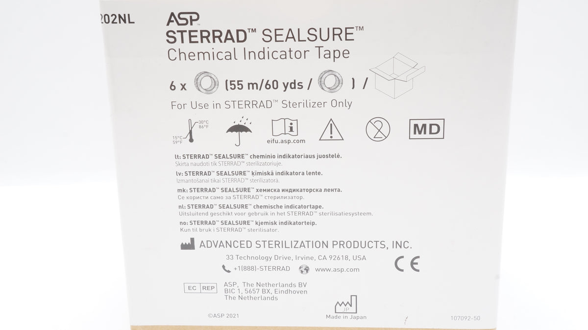 ASP 14202NL Sterrad Sealsure Chemical Indicator Tape 60 yd/roll (x ...