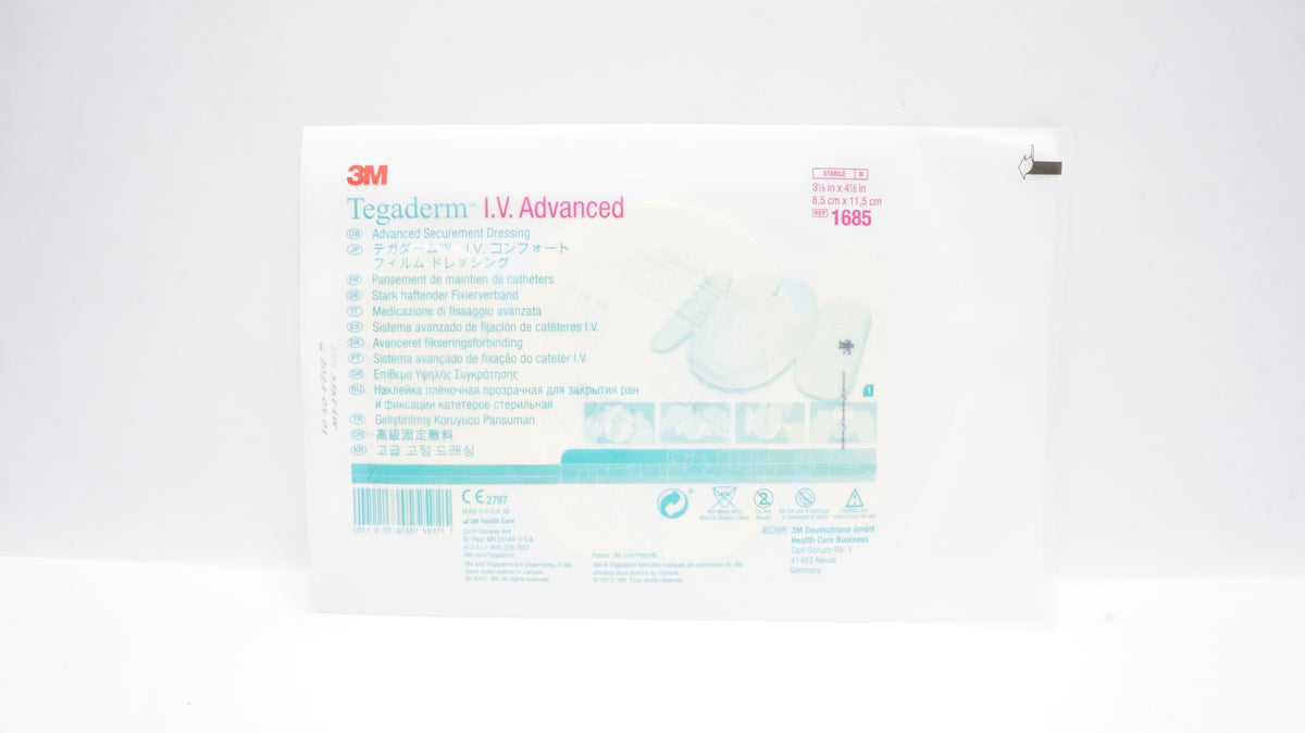 3M 1685 Tegadem I.V. Advanced Securement Dressing 3-1/2 x 4-1/2 inch ...