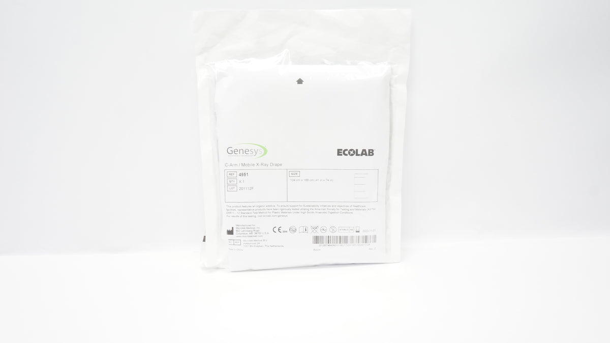 Genesys 4951 Microtek Ecolab C-Arm Mobile X-Ray Drape 41inch x 74inch ...