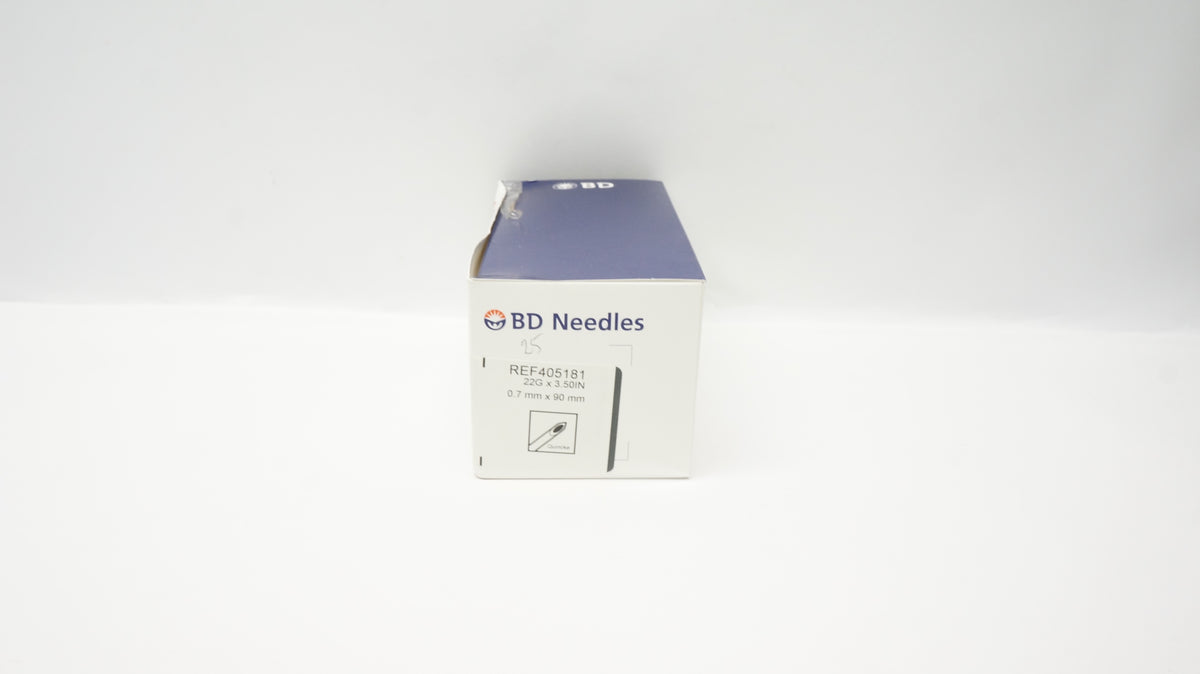 BD 405181 Becton Spinal Ndle Quincke Type Point 22G x 3.50inch - Box o ...