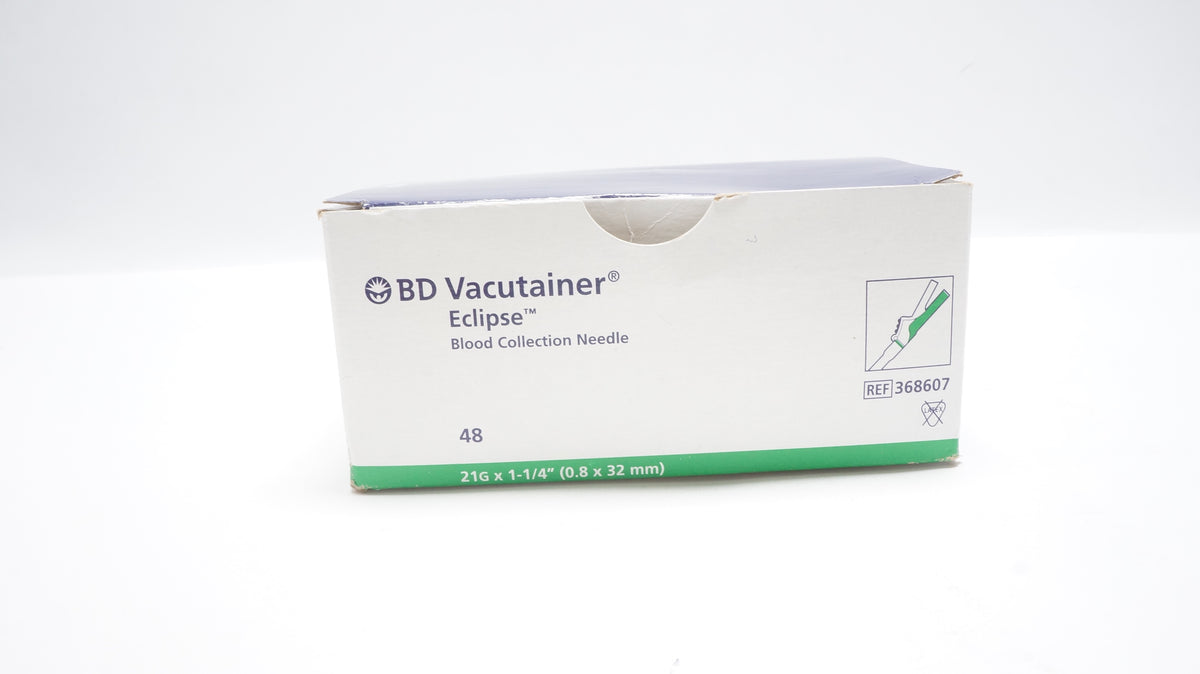 BD 368607 Vacutainer Eclipse Blood Collection Ndle 21G x 1-1/4inch(x ...