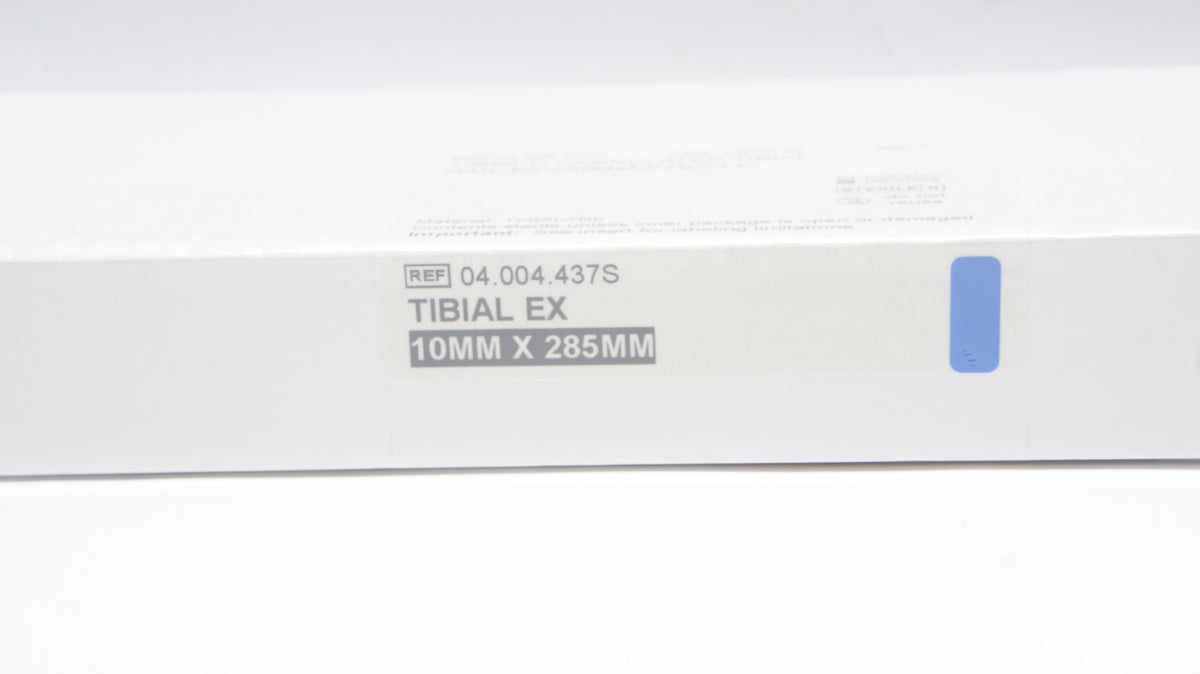 Synthes 04.004.437S 10mm TI CANNULATED TIBIAL NAIL-EX/285mm-Sterile (x ...