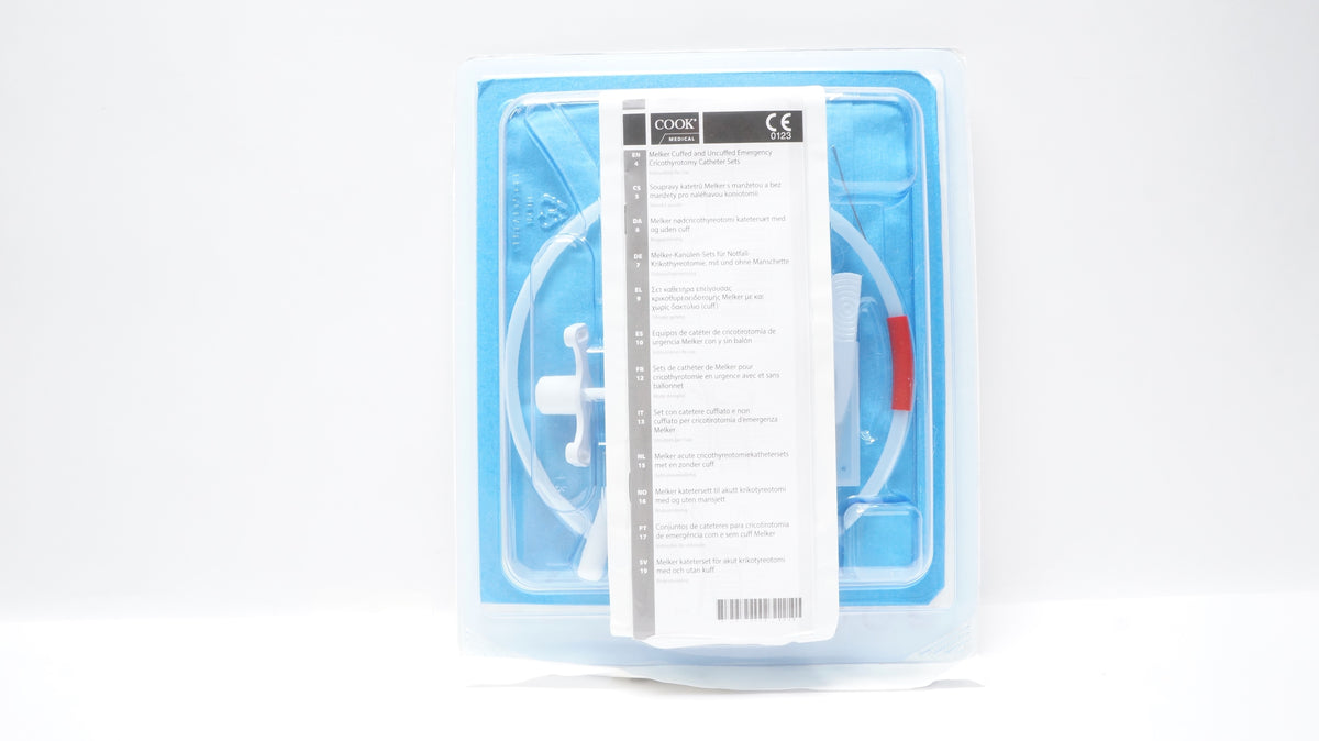 Cook G06245 Melker Uncuffed Emergency Cricothyrotomy Cath. Set 3.5mm I ...