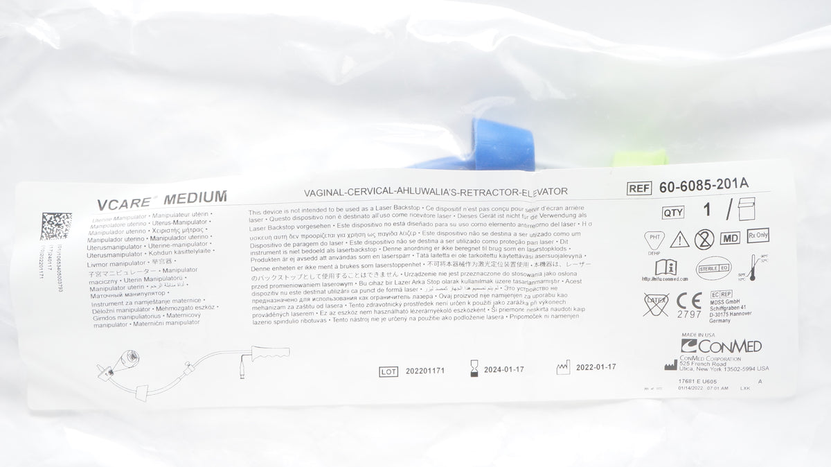Conmed 60-6085-201A VCARE Vaginal Cervical Ahluwalia’s Retractor Eleva ...