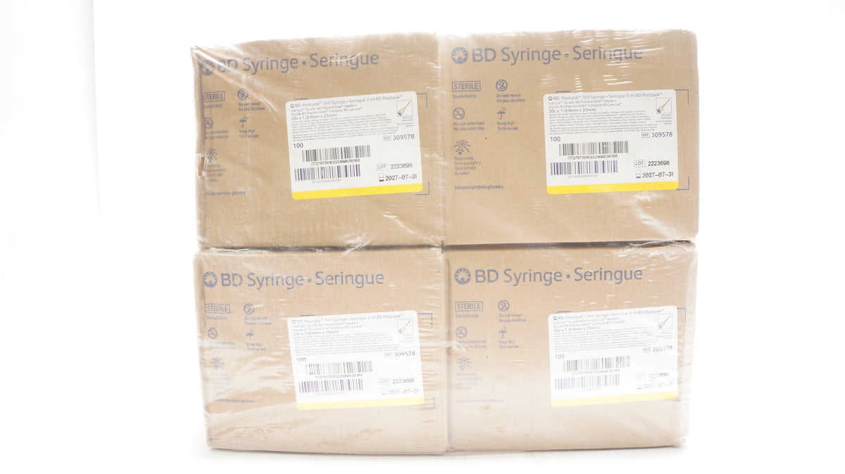BD 309578 3ml Syringe Luer-Lok Tip w/PrecisionGlide Ndle 20G x 1 - Box ...