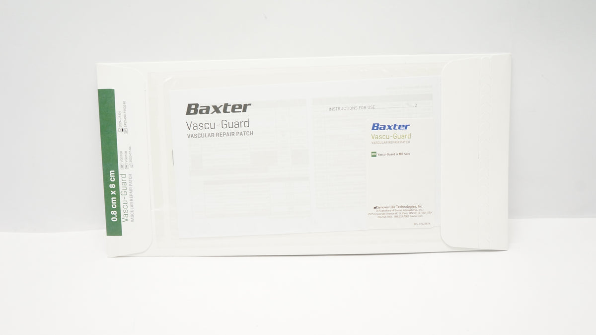 Baxter VG0108 Vascu-Guard Vascular Repair Patch, 0.8cm x 8cm (x ...