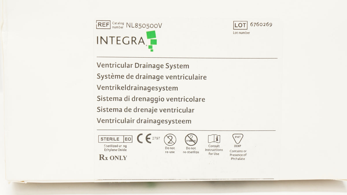 Integra NL850500V Ventricular Drainage System – Imedicsales